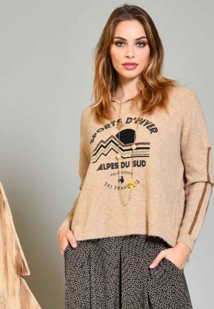 pull - ski - sport d'hiver - Au soleil de Saint-Tropez